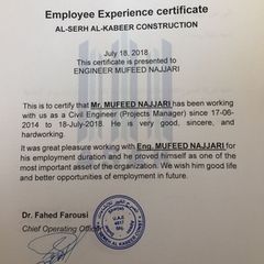 Mufeed Najjari - Area manager - Bayt.com People